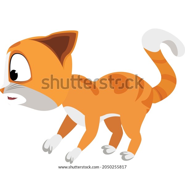Cat Side Pose Walking Stock Illustration 2050255817 | Shutterstock