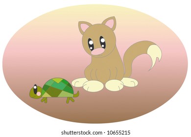 Cat Turtle Stock Illustration 10655215 | Shutterstock