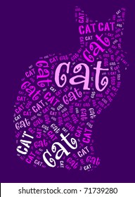 Cat Words Stock Illustration 71739280 | Shutterstock