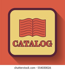 Catalog Icon Colored Website Button On Stock Illustration 554030026 ...