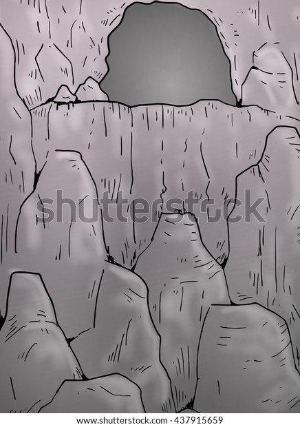 Cavern Illustration Stock Illustration 437915659 | Shutterstock