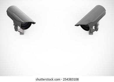 White Cctv Camera Attached Blank Black: ภาพประกอบสต็อก 758446480 ...