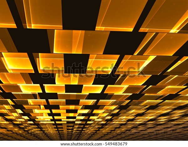 Ceiling Tiles Abstract Computergenerated Image Tecnology Stok ...