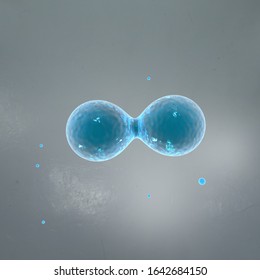Cell Division 3d Rendering Background Mitosis Stock Illustration ...