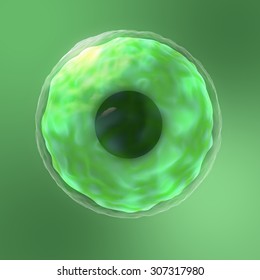 Cell Light Green Background Stock Illustration 307317980
