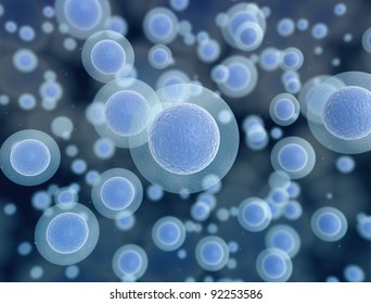 Cell Under Microscope 스톡 일러스트 90067972 | Shutterstock