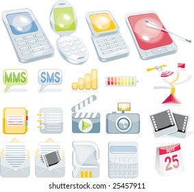 Cellular Icon Set Stock Illustration 25457911 | Shutterstock