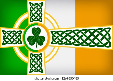 Celtic Irish Flag Design Stock Illustration 1269650485 | Shutterstock