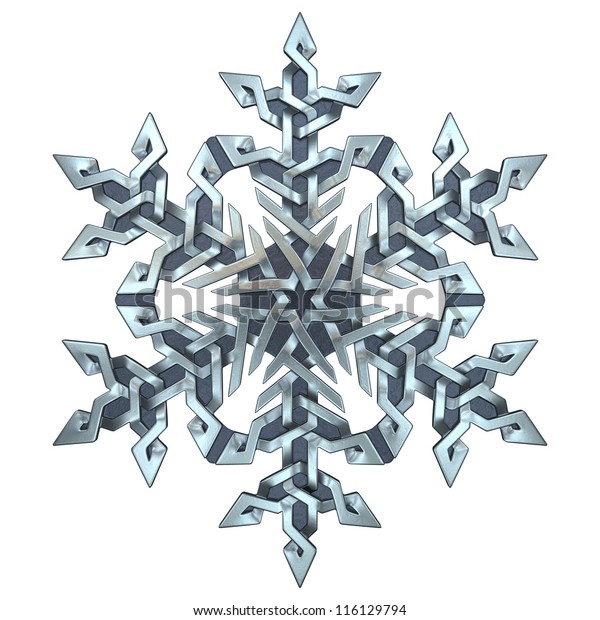 Celtic Ornament Snowflake Stock Illustration 116129794