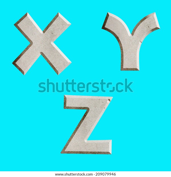 Cement Texture Font Type Stock Illustration 209079946