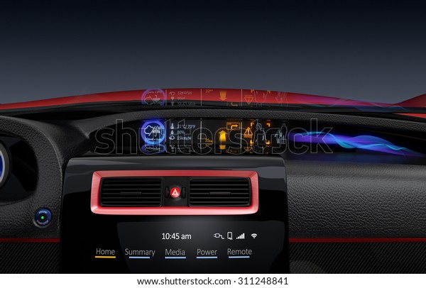 Center Multiinformation Console Design Intelligent Electric: ภาพประกอบ ...