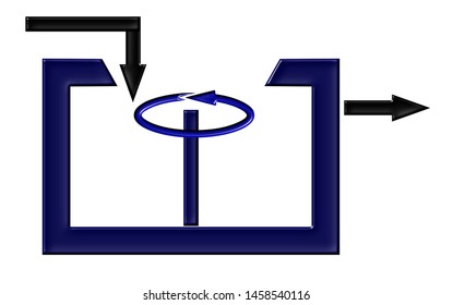 Centrifuge Solid Liquid Separation Process Diagram Stock Illustration ...
