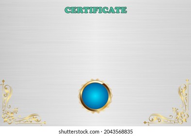 Certificate Background Blank Template Certificate Edit Stock ...