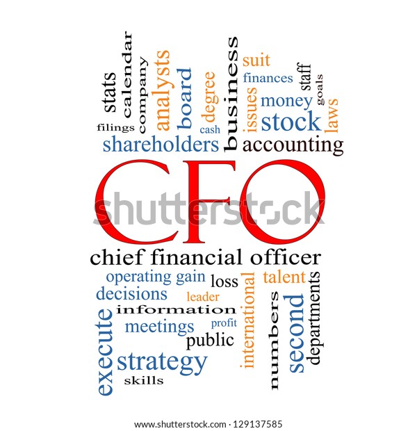 Cfo Word Cloud Concept Great Terms Stock Illustration 129137585 ...