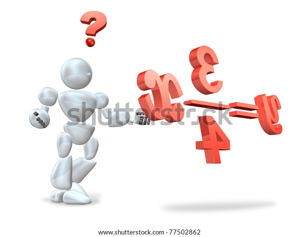 Cg Image Representing Difficult Equation This Stock Illustration ...