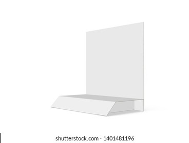 Cgi 3d Blank Empty White Counter Stock Illustration 1401481196 ...