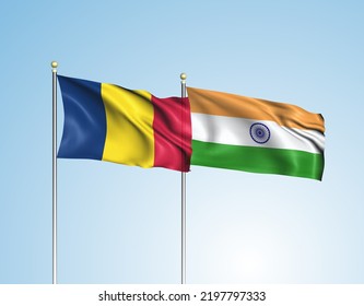 Chad Flag India Flag 3d Rendering Stock Illustration 2197797333 ...