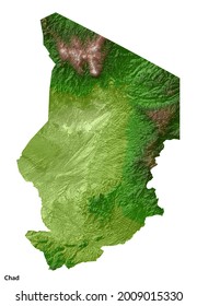 Chad Topography Map 3d Rendering Stock Illustration 2009015330 ...