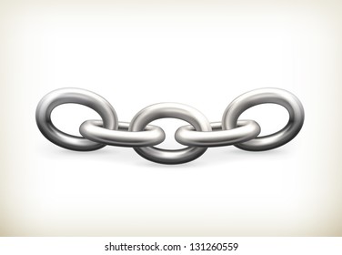 Chain Vector Icon Stock Vector (Royalty Free) 129642851