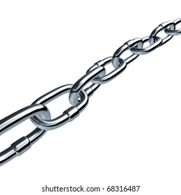 Chain Link Cooperation Connection Pulling Symbol Stock Illustration ...