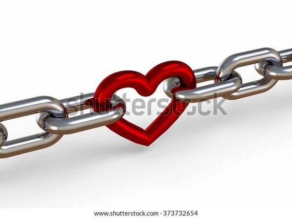 Chained Heart 3d Stock Illustration 373732654 | Shutterstock