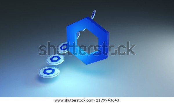 Chainlink Logo Coins Link Token 3d Stock Illustration 2199943643 ...