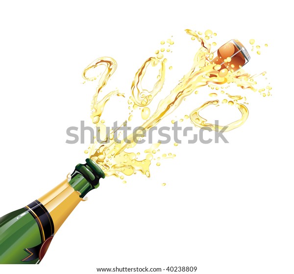 Champagne Explosion Stock Illustration 40238809 | Shutterstock