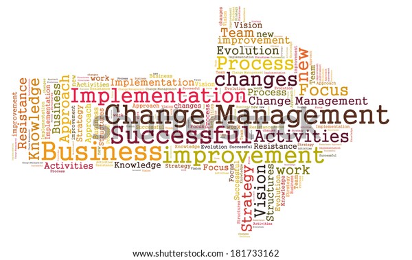 Change Management Word Cloud Stock Illustration 181733162