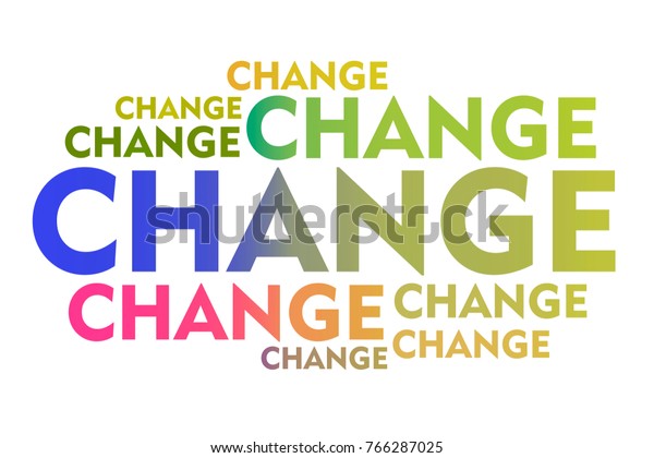 Change Word On Word Cloud Stock Illustration 766287025