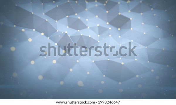 Chaotic Network Structure Bokeh Lights 3d Stock Illustration 1998246647 ...