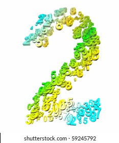 Chaotic Numbers Stock Illustration 59245792 | Shutterstock