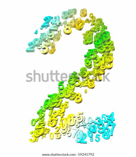 Chaotic Numbers Stock Illustration 59245792 | Shutterstock