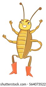 Ladybug Walking Carrying Torch Light Vector Stock Vector (Royalty Free ...