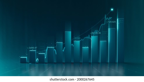 Chart Business Data Graph Diagram Growth Stock Illustration 2000267645 ...
