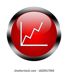 Chart Button Icon Isolated 3d Illustration Stock Illustration ...