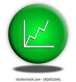 Chart Button Icon Isolated 3d Illustration Stock Illustration ...
