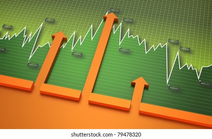 Chart Diagram Arrows Stock Illustration 79478320