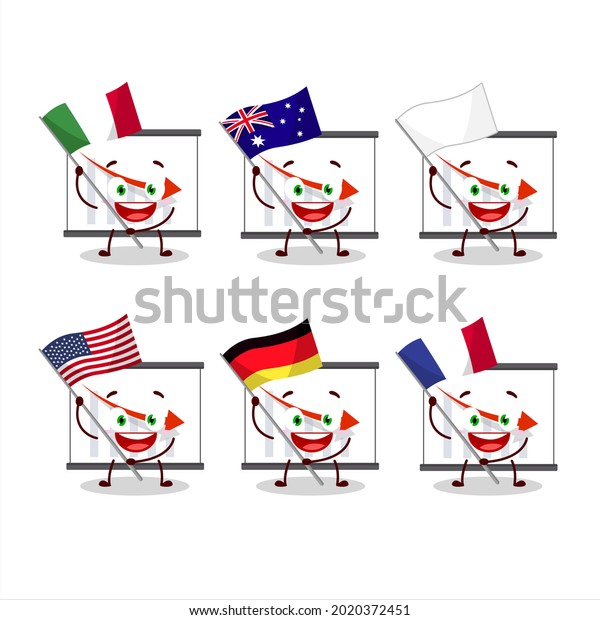 Chart Going Down Cartoon Character Bring Stock Illustration 2020372451 ...