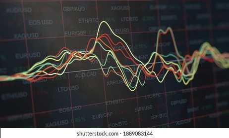 Graph Illustartion Value Markers Showing Decrease Stock Illustration ...