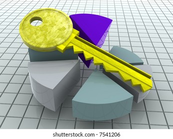 Chart Key 3d Stock Illustration 5109247 | Shutterstock