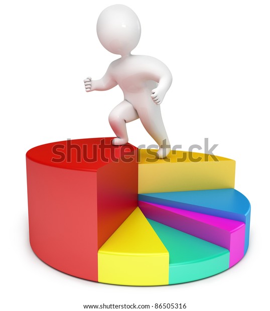 Chart People 3d Render Stock Illustration 86505316