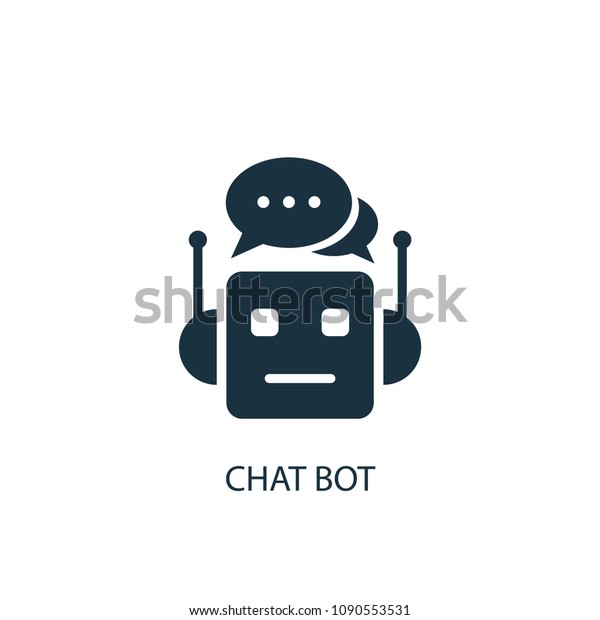 Chat Bot Icon Simple Element Illustration Stock Illustration 1090553531