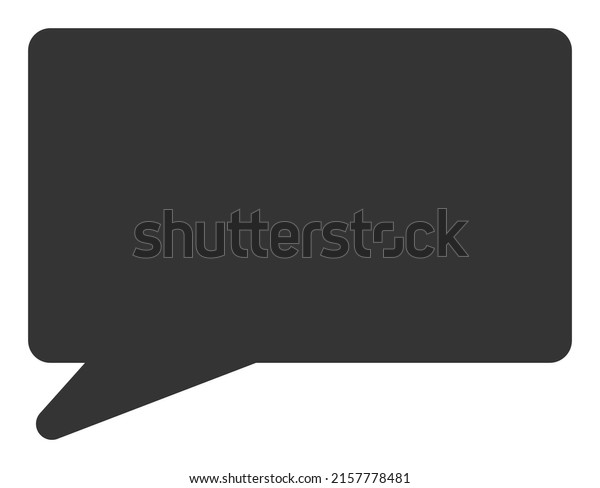 Chat Message Raster Illustration Flat Illustration Stock Illustration ...
