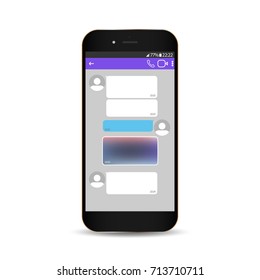 Chating Messaging Concept Messenger Window Blank Stock Illustration ...