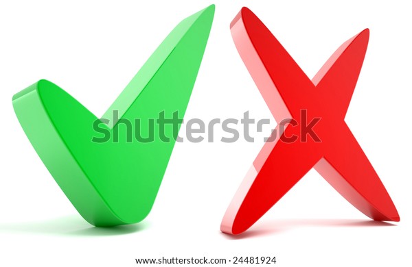 Check Cross Marks Stock Illustration 24481924