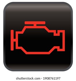 Check Engine Warning Light Symbol Stock Illustration 1908761197 ...