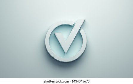 Check Mark 3d Render Illustration Stock Illustration 1434845678 ...