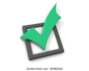 Check Mark Box Stock Illustration 89485264