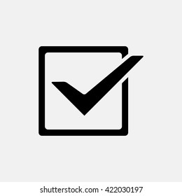 Check Mark Tick Sign Box Easily Stock Vector (Royalty Free) 1128547964 ...