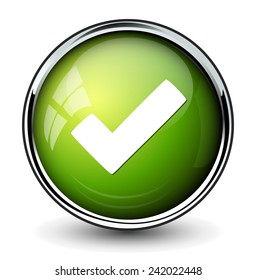 Check Mark Button Icon 스톡 일러스트 242022448 | Shutterstock